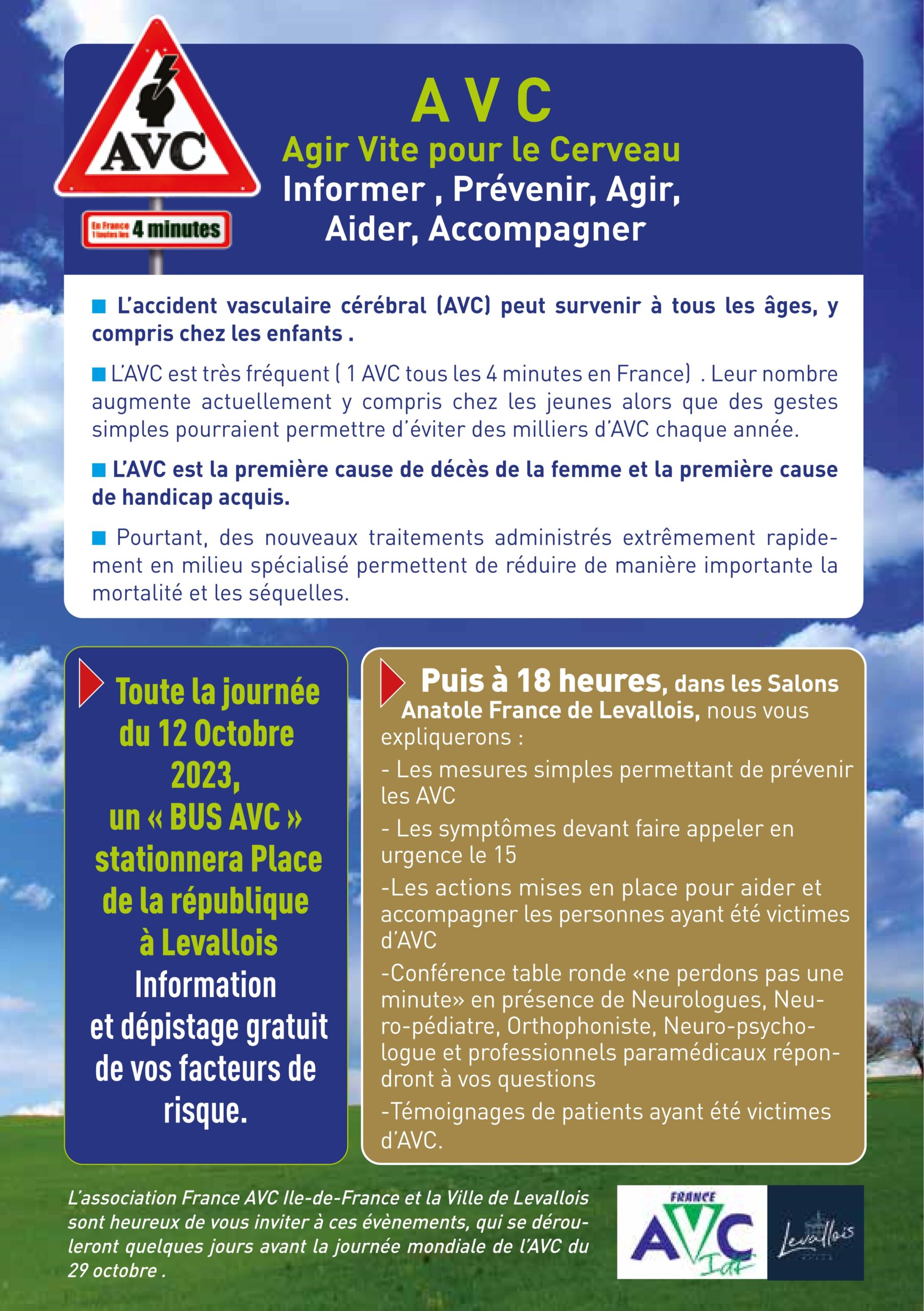 Journée de l'AVC à Levallois-Perret - France AVC IdF